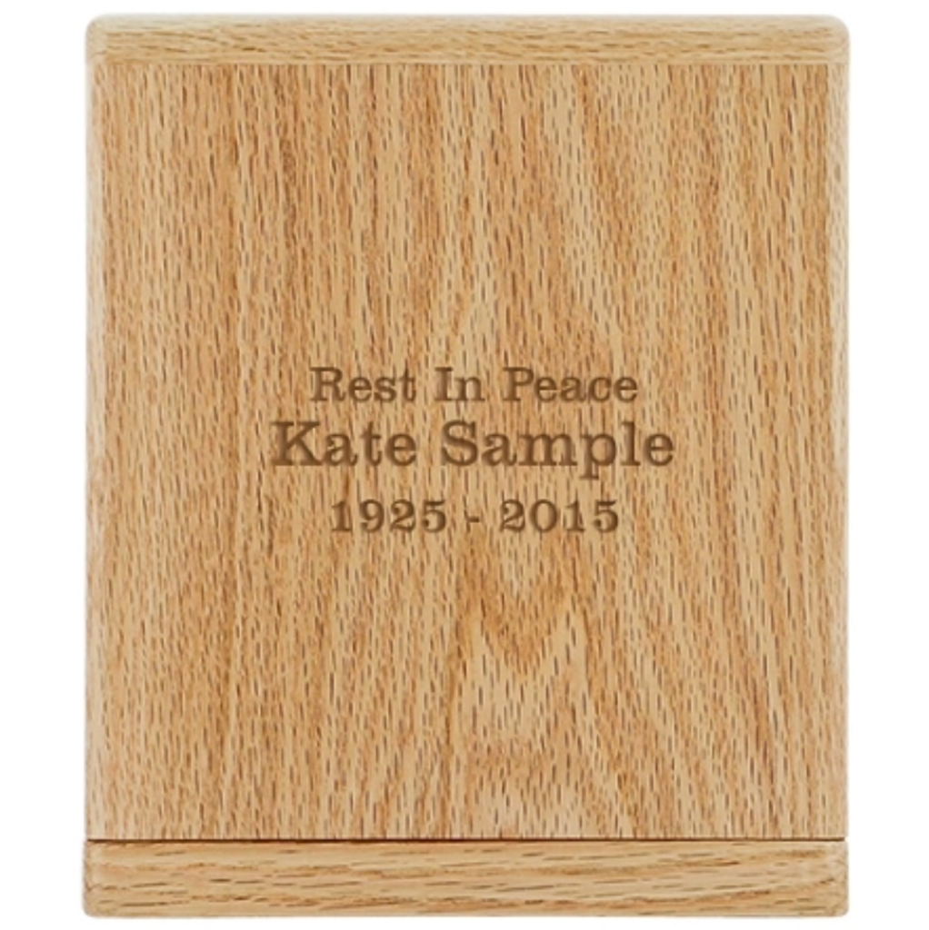 Artisan Bamboo Natural Urn - Memorial Funeral Urns